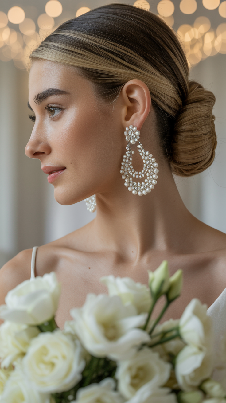 10 Must-Have Statement Earrings for Brides That Wow! - Beauty & Flowers